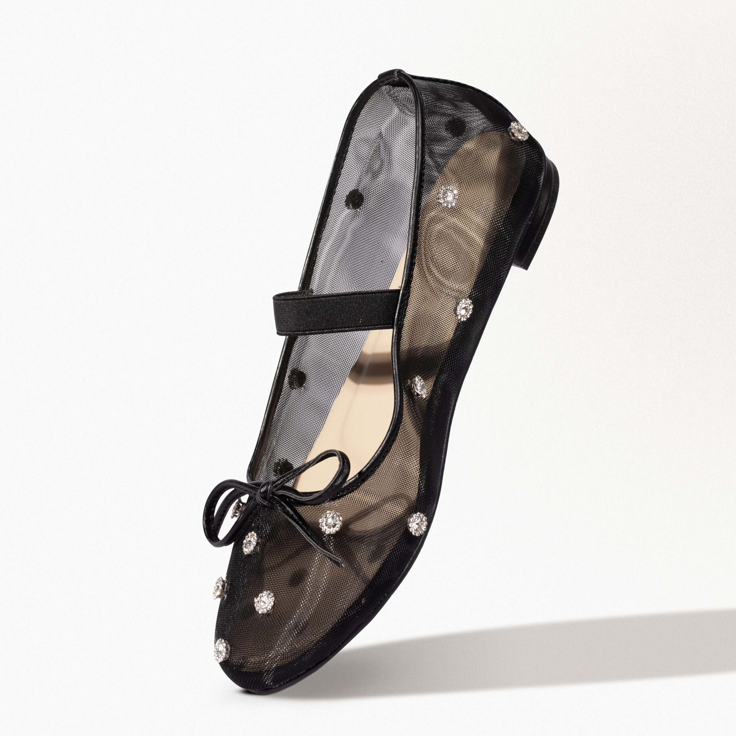 ‘The Poppy’ Ballerina in ‘Black’ Mesh - CERBERA