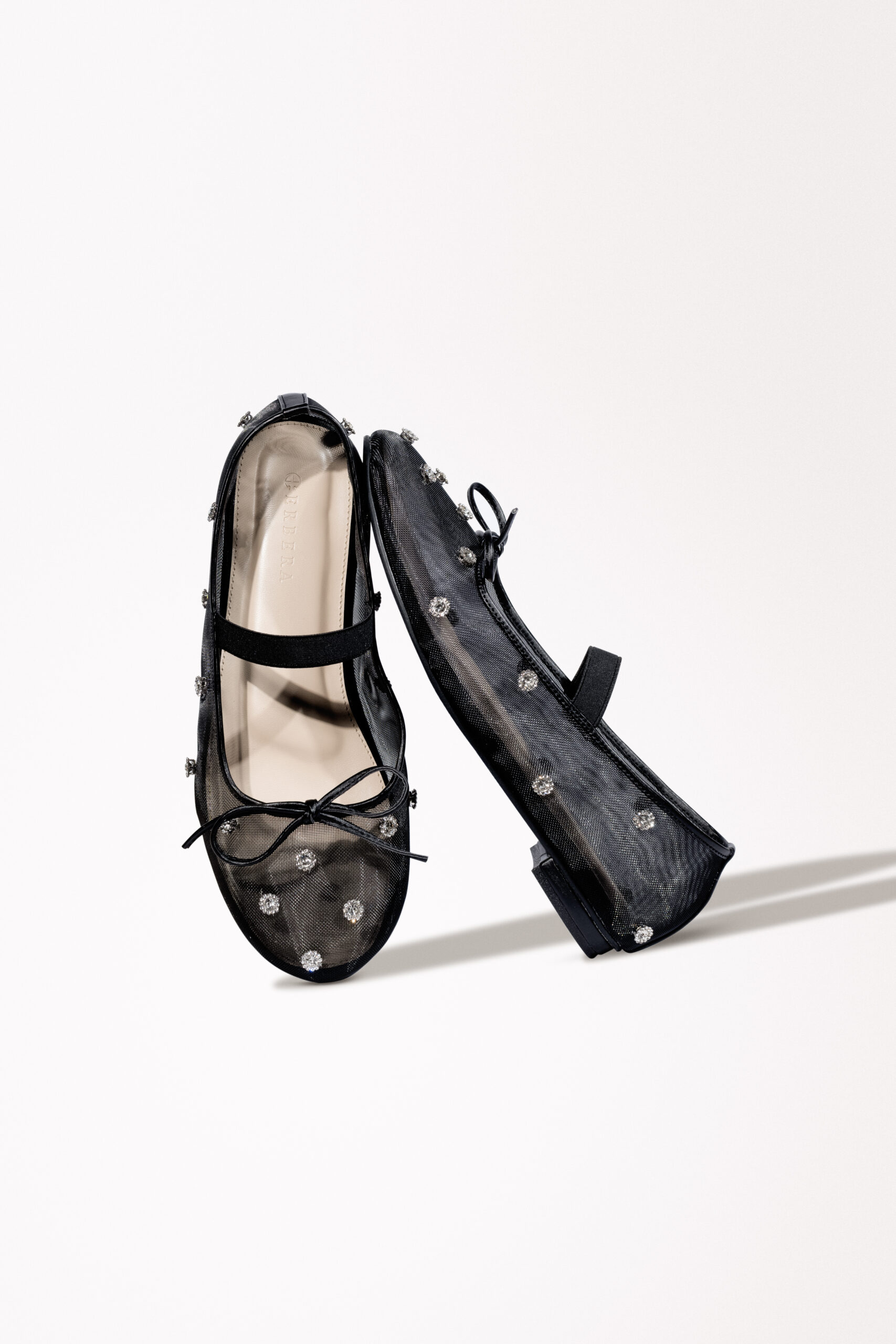 ‘The Poppy’ Ballerina in ‘Black’ Mesh - CERBERA