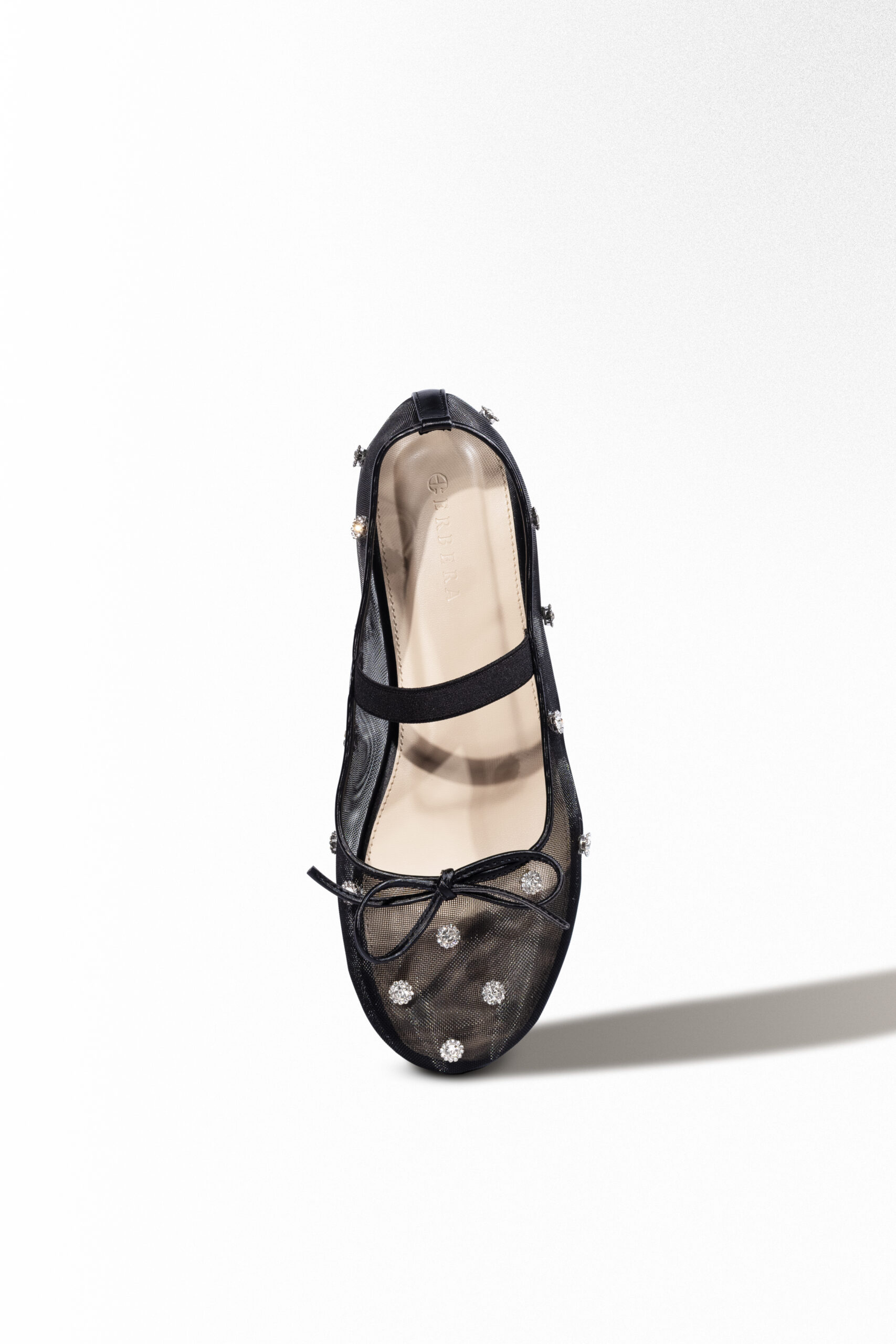 ‘The Poppy’ Ballerina in ‘Black’ Mesh - CERBERA